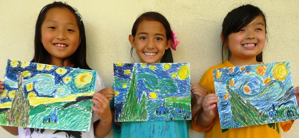 Third graders recreate ‘Starry Night’ – Ka Leo